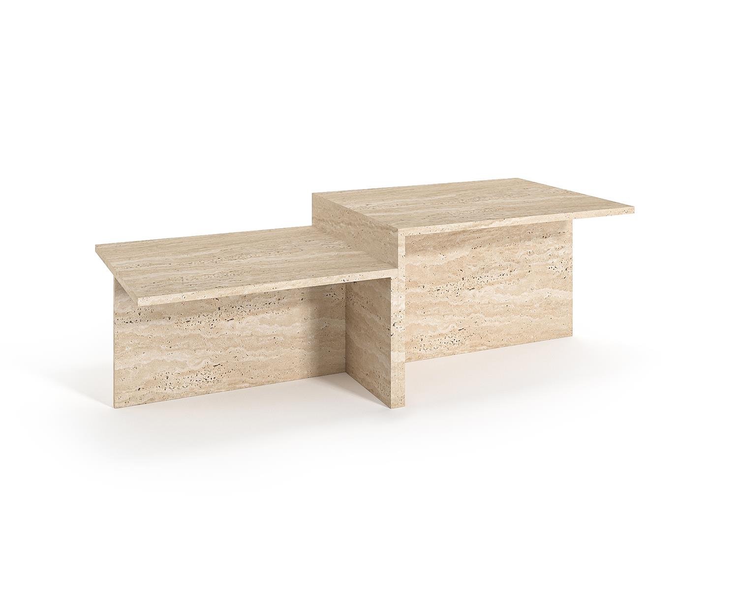 Table basse - Effet Travertin - Ege